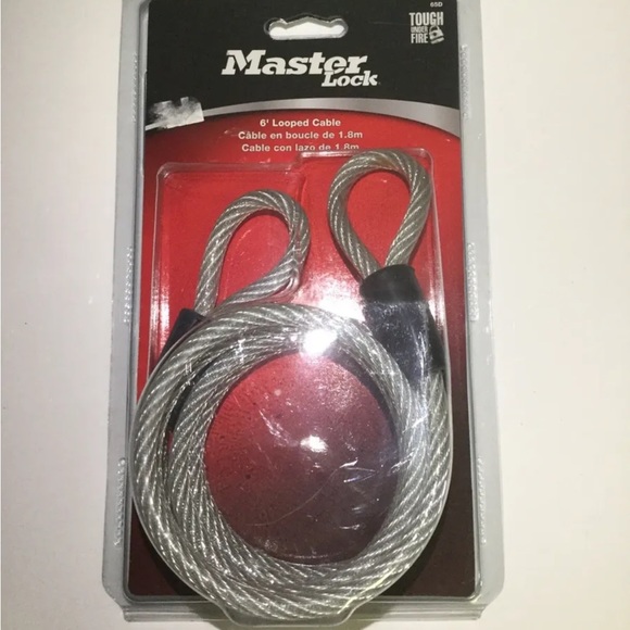 Master Lock | Other | Master Lock Vinyl Coated Braided Steel Security ...